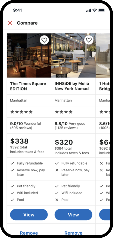 Find and compare hotels with Smart Shopping | Hotels.com